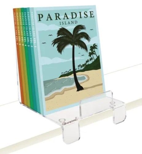 acrylic book face out display holder - Library Supplies Singapore