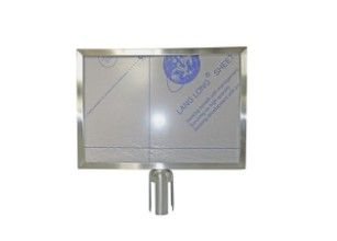 Queue post sign holder A3 size - Library Supplies Singapore